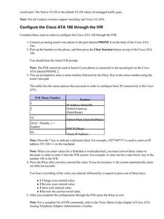 Ata basicconfig | PDF