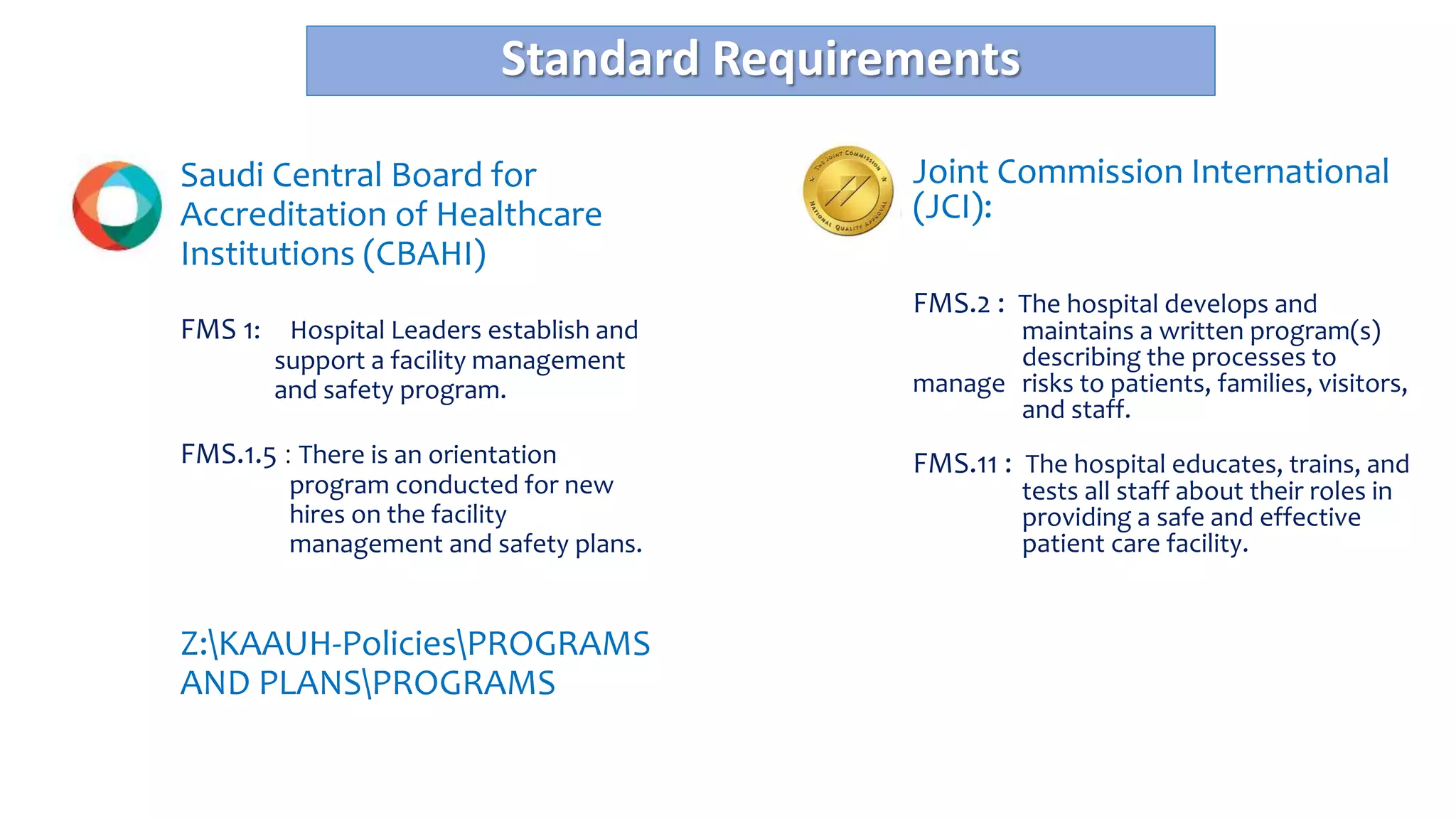 KAAUH FMS Course | PPTX