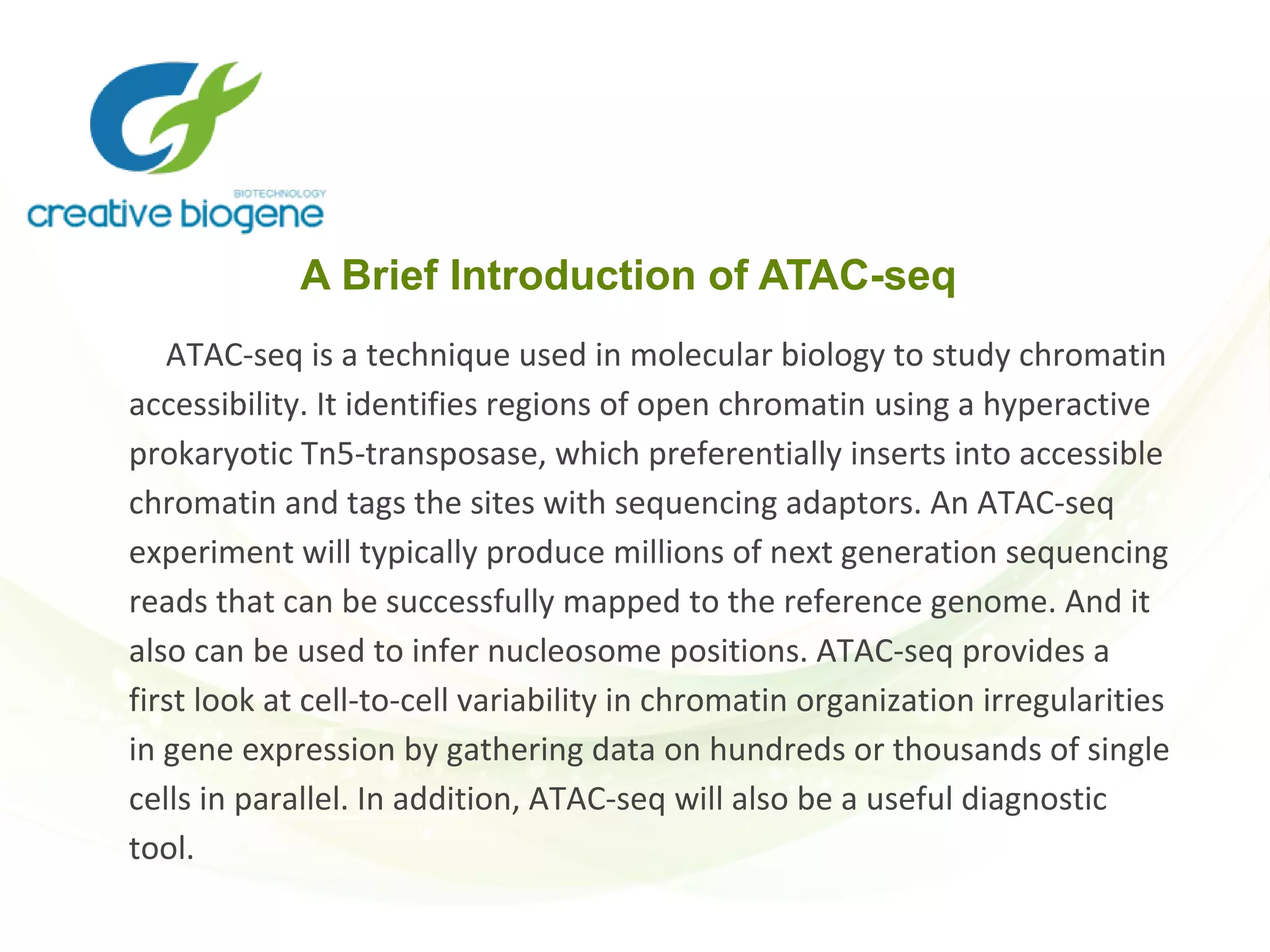 ATAC-seq protocol--Creative Biogene | PPT
