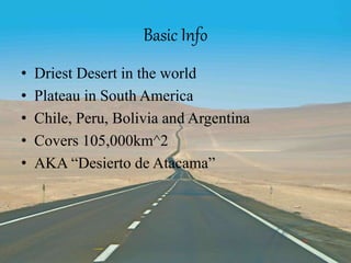 Atacama desert | PPTX
