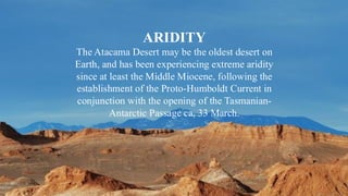 Atacama Desert: The Driest Place on Earth | Geography & Climate | PDF