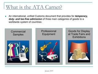 The ATA Carnet Temporary Export Document | PPTX