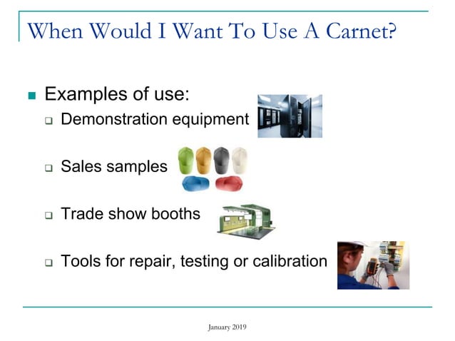 The ATA Carnet Temporary Export Document | PPTX | Travel