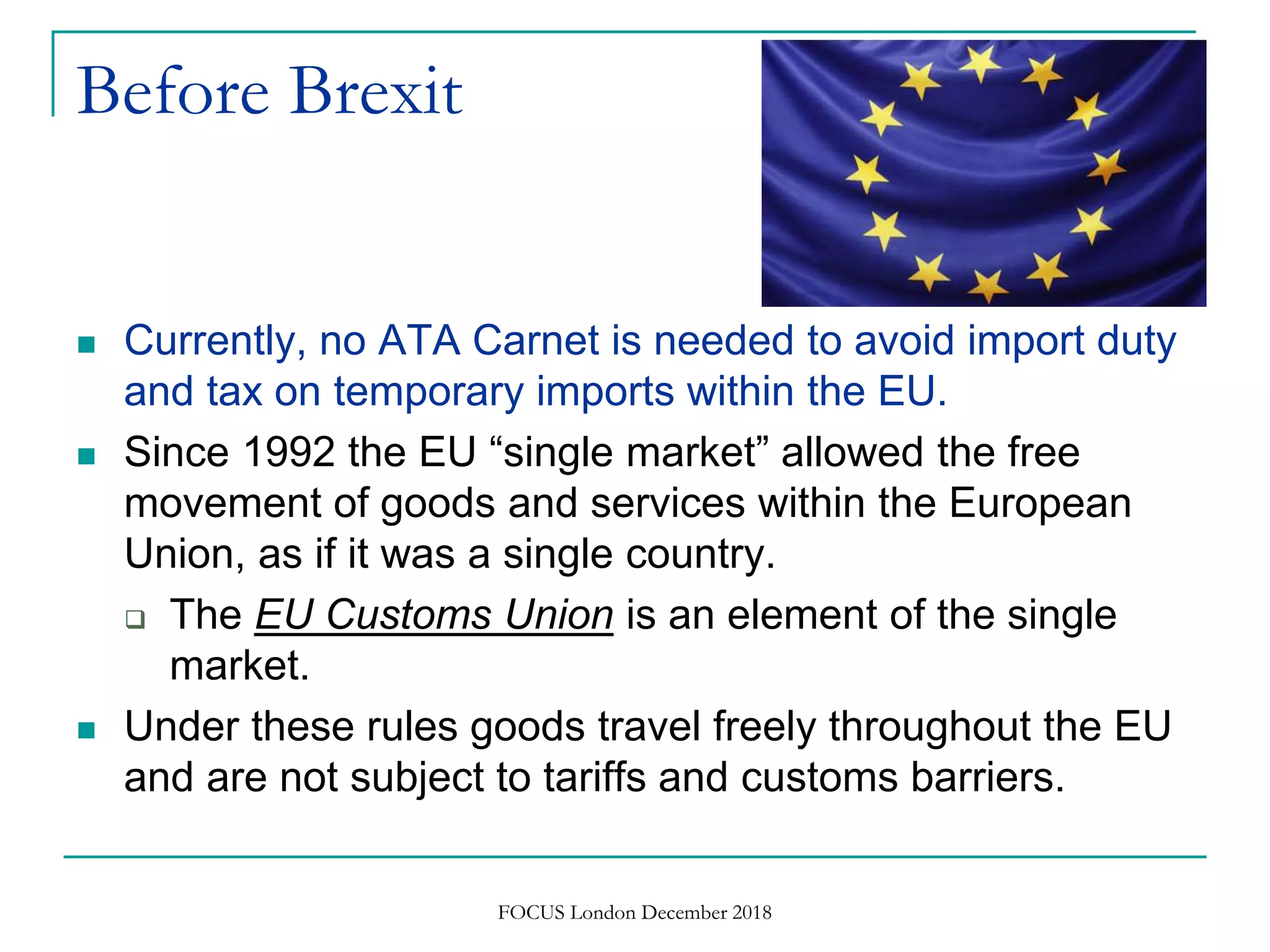 ATA Carnets: Easy Temporary Entry & Exit | PPTX