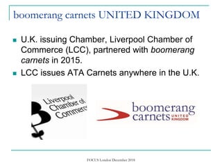 ATA Carnets: Easy Temporary Entry & Exit | PPTX