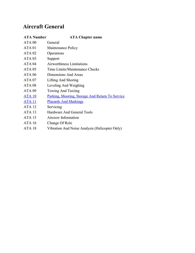 ATA Codes.docx | Auto Type | Automotive