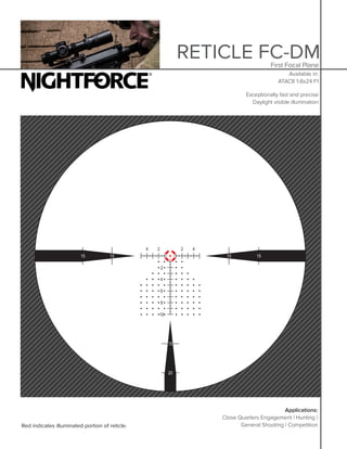 Technical Sheet | ATACR Reticle FC-DM | Optics Trade | PDF