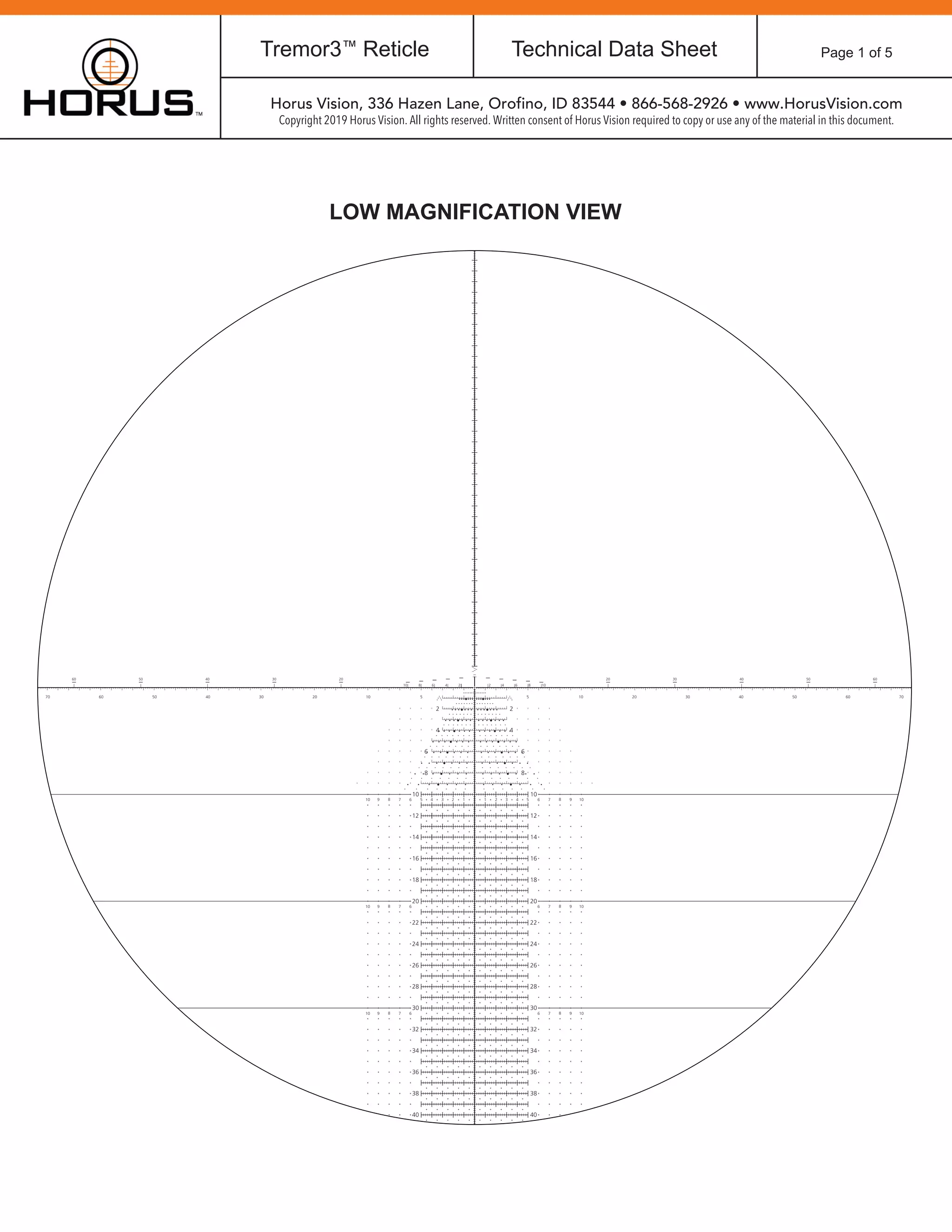 Technical Sheet | ATACR HORUS TREMOR | Optics Trade | PDF