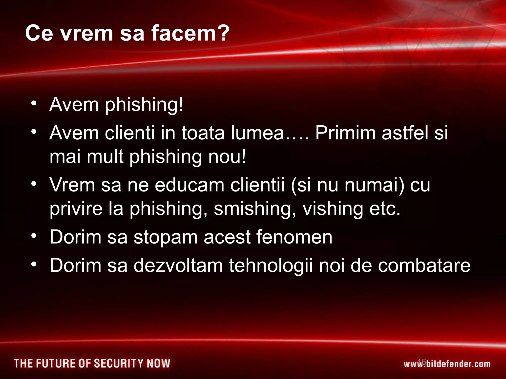Atacurile de phishing in Romania si in strainatate | PPT