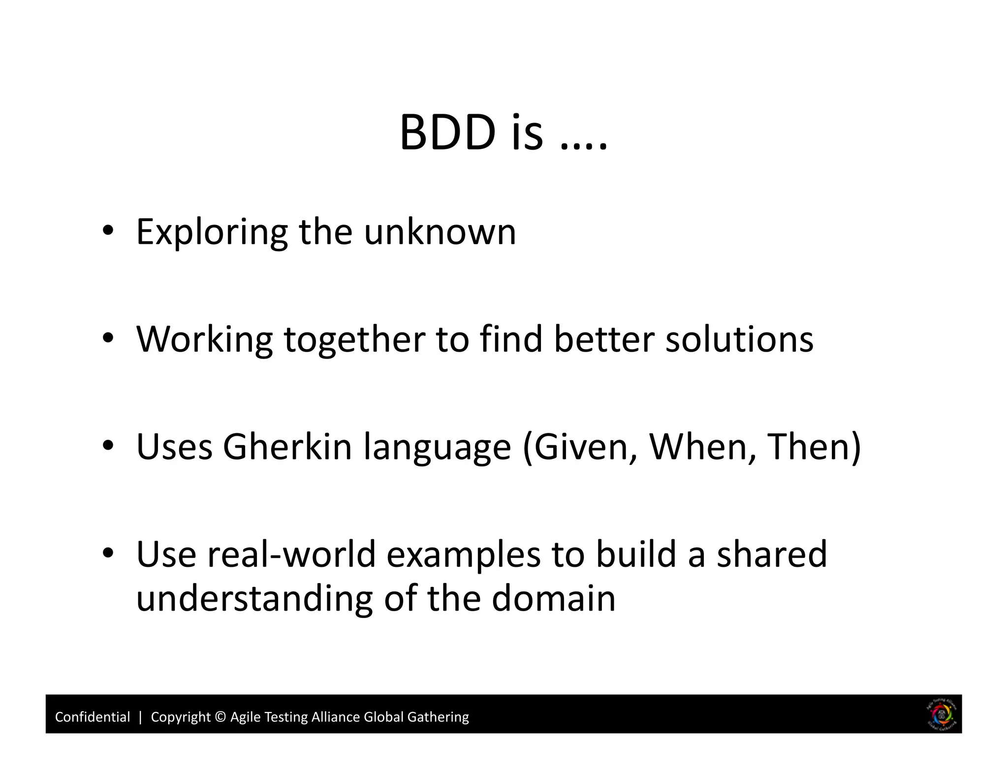Atagg2015 BDD in Test pyramid | PDF