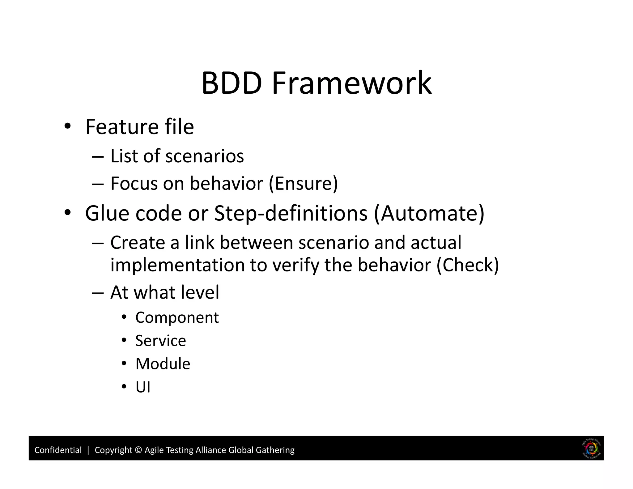 Atagg2015 BDD in Test pyramid | PPT
