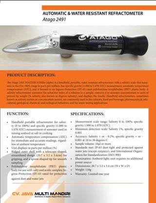 Atago 2491 | PDF