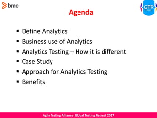 ATAGTR2017 Analytics Testing | PPTX