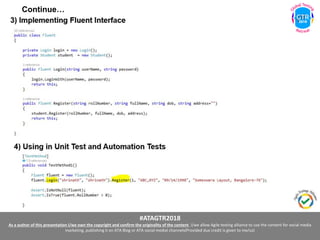 #ATAGTR2018 Presentation "Design Patterns in Test Automation" By ...