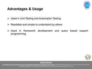#ATAGTR2018 Presentation "Design Patterns in Test Automation" By ...