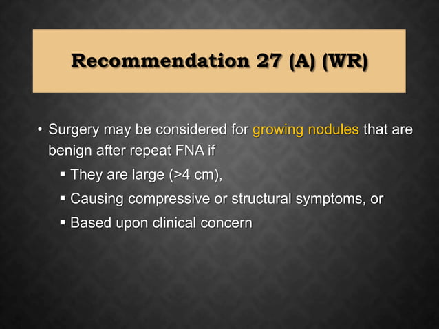 ATA GUIDELINES MANAGEMENT for otolaryngology .pptx | Thyroid Disorders | Endocrine and Metabolic ...
