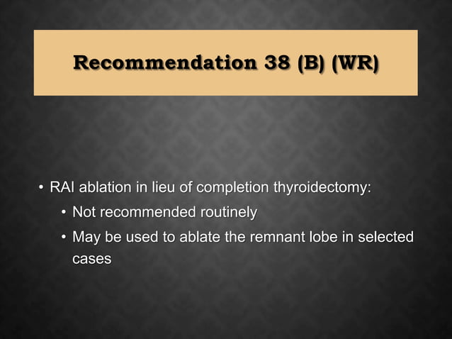 ATA GUIDELINES MANAGEMENT for otolaryngology .pptx | Thyroid Disorders ...
