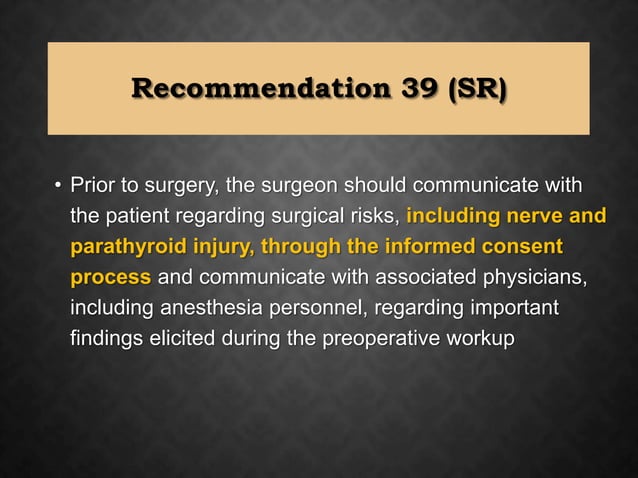 ATA GUIDELINES MANAGEMENT for otolaryngology .pptx | Thyroid Disorders ...