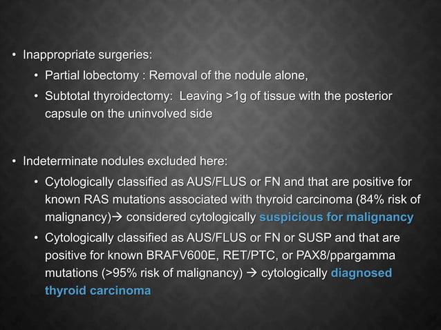 ATA GUIDELINES MANAGEMENT for otolaryngology .pptx | Thyroid Disorders ...