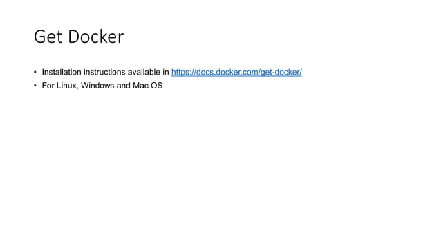 Docker Introduction And Its Usage In Machine Learning Ppt
