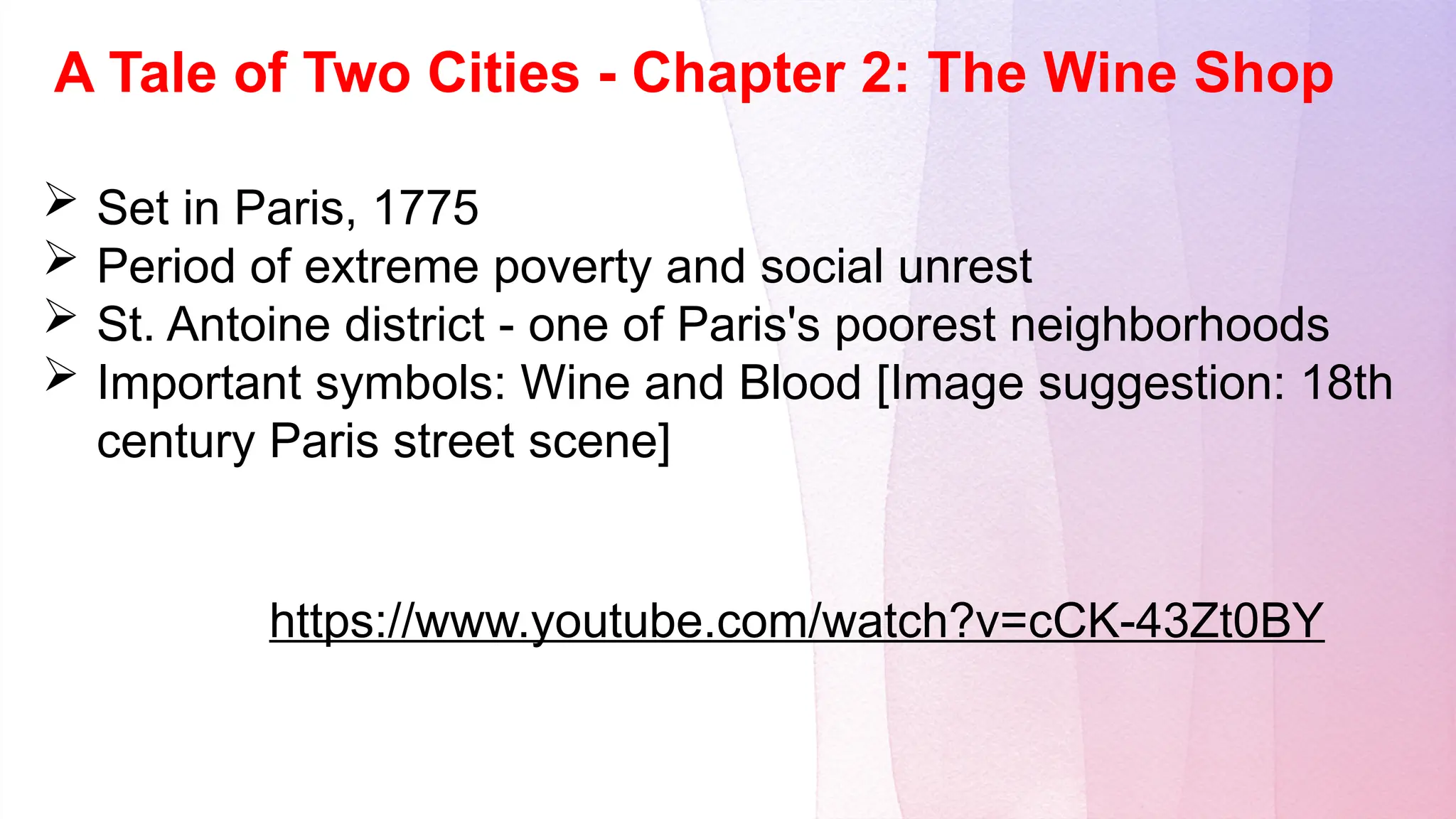 "A Tale of Two Cities" Charles Dickens Chapter 2.pptx