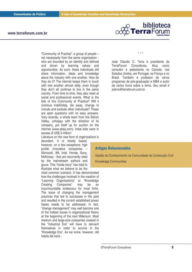 A Tale of Knowledge Creation and Knowledge Destruction | PDF