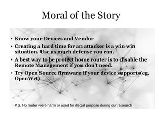 A tale of a rouge router firmware | ODP