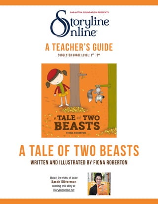 storyline online teacher's guide - tale of two beasts | PDF