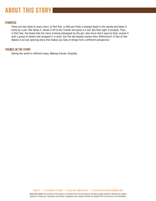 storyline online teacher's guide - tale of two beasts | PDF | Factual ...