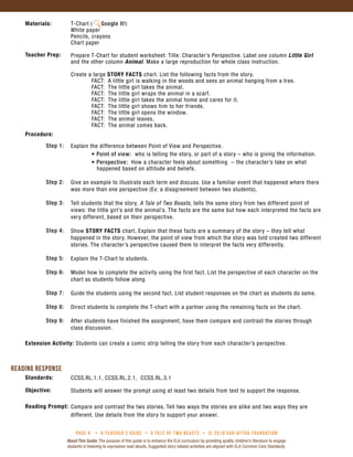 storyline online teacher's guide - tale of two beasts | PDF