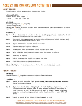 storyline online teacher's guide - tale of two beasts | PDF