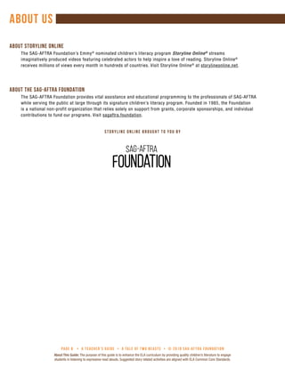 storyline online teacher's guide - tale of two beasts | PDF