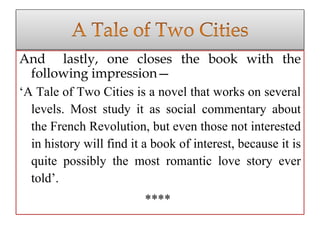 A tale of two cities | PPTX