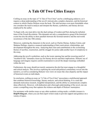 A Tale Of Two Cities Essays.pdf