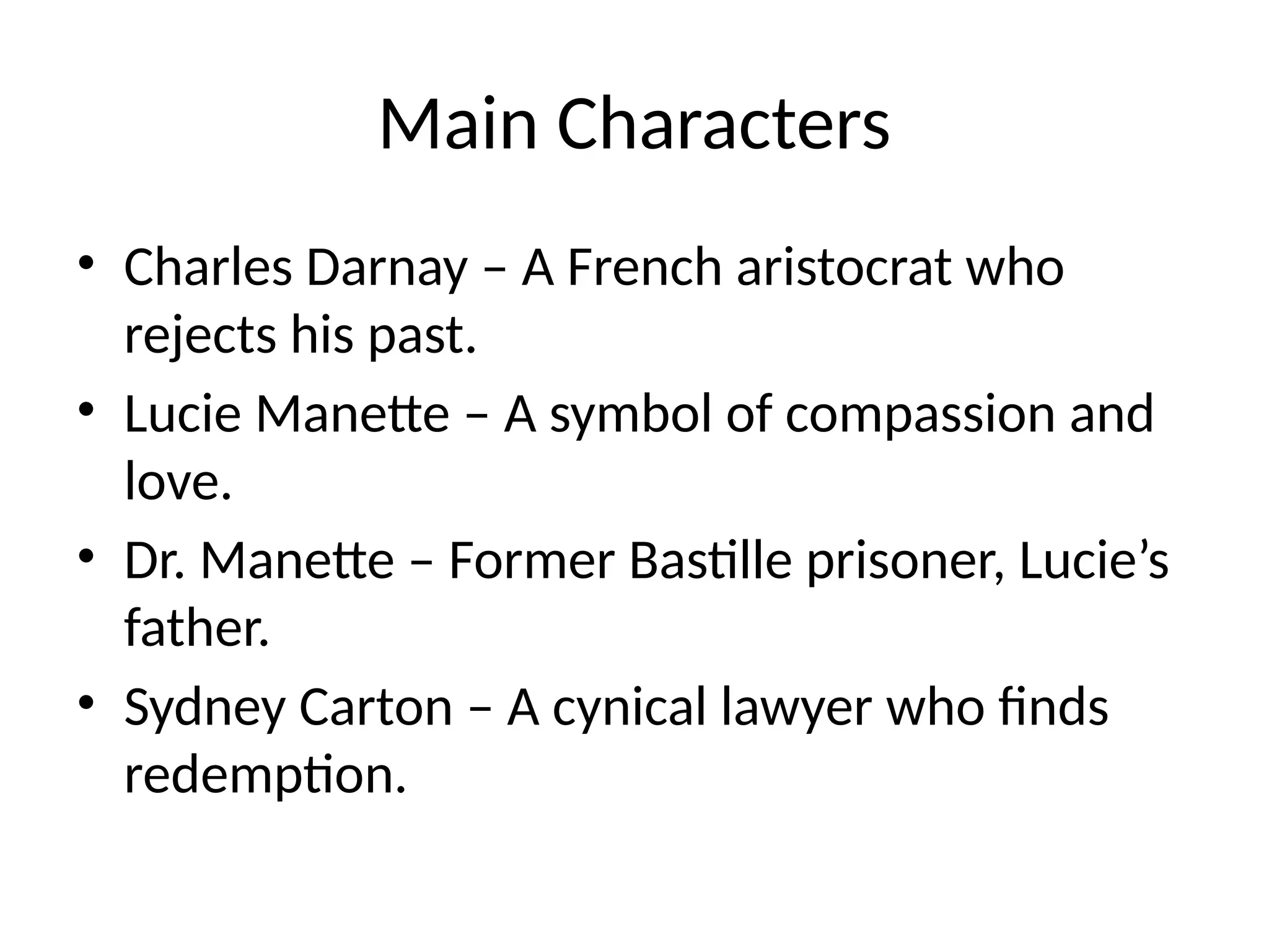 A tale of two cities presentation for prep stages | PPTX