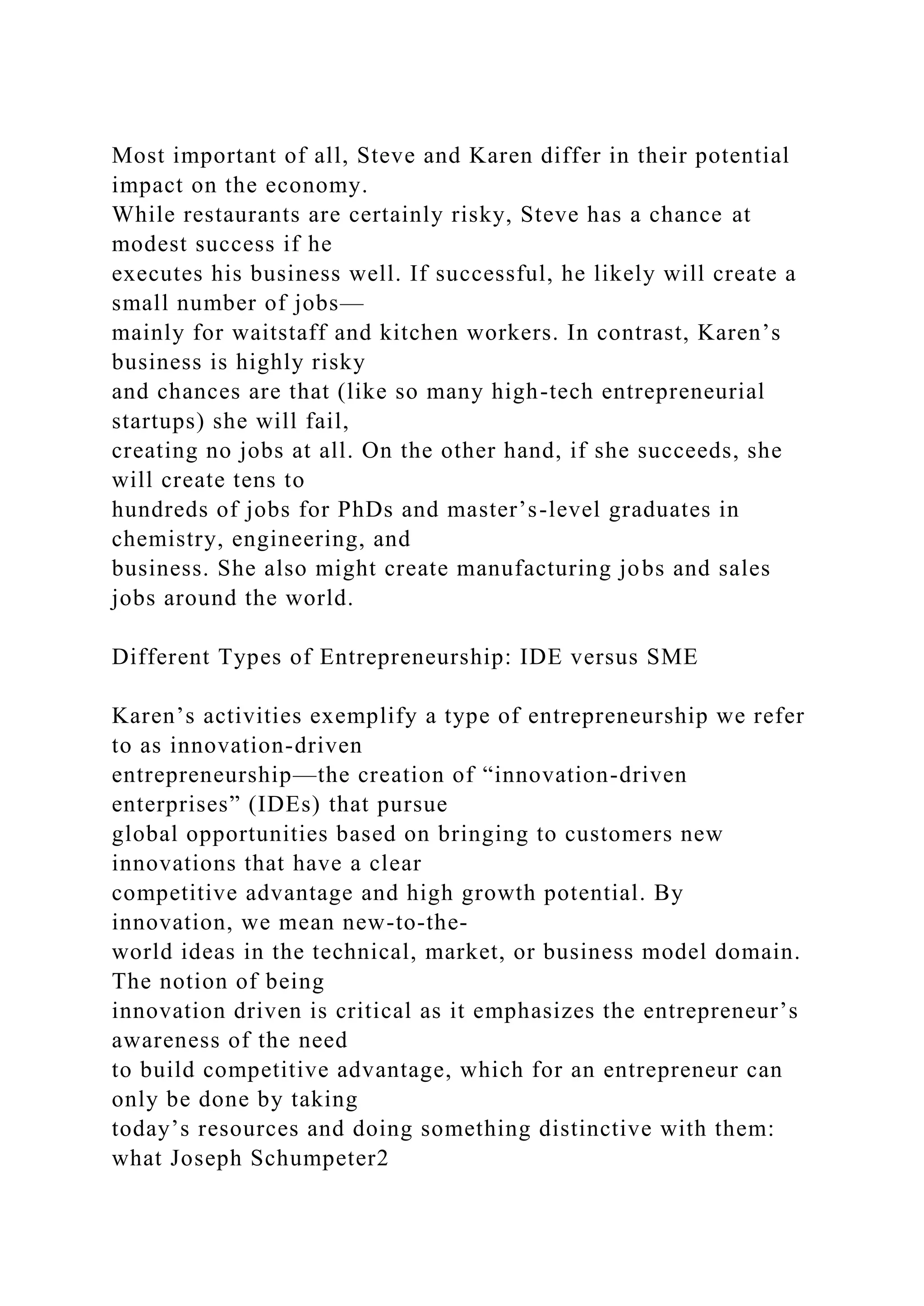 A TALE OF TWO ENTREPRENEURS Understanding Differences.docx