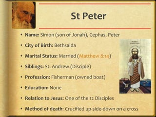 A Tale of Two Saints : St Peter and St Paul | PPTX