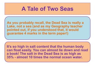 A tale of two seas | PPTX