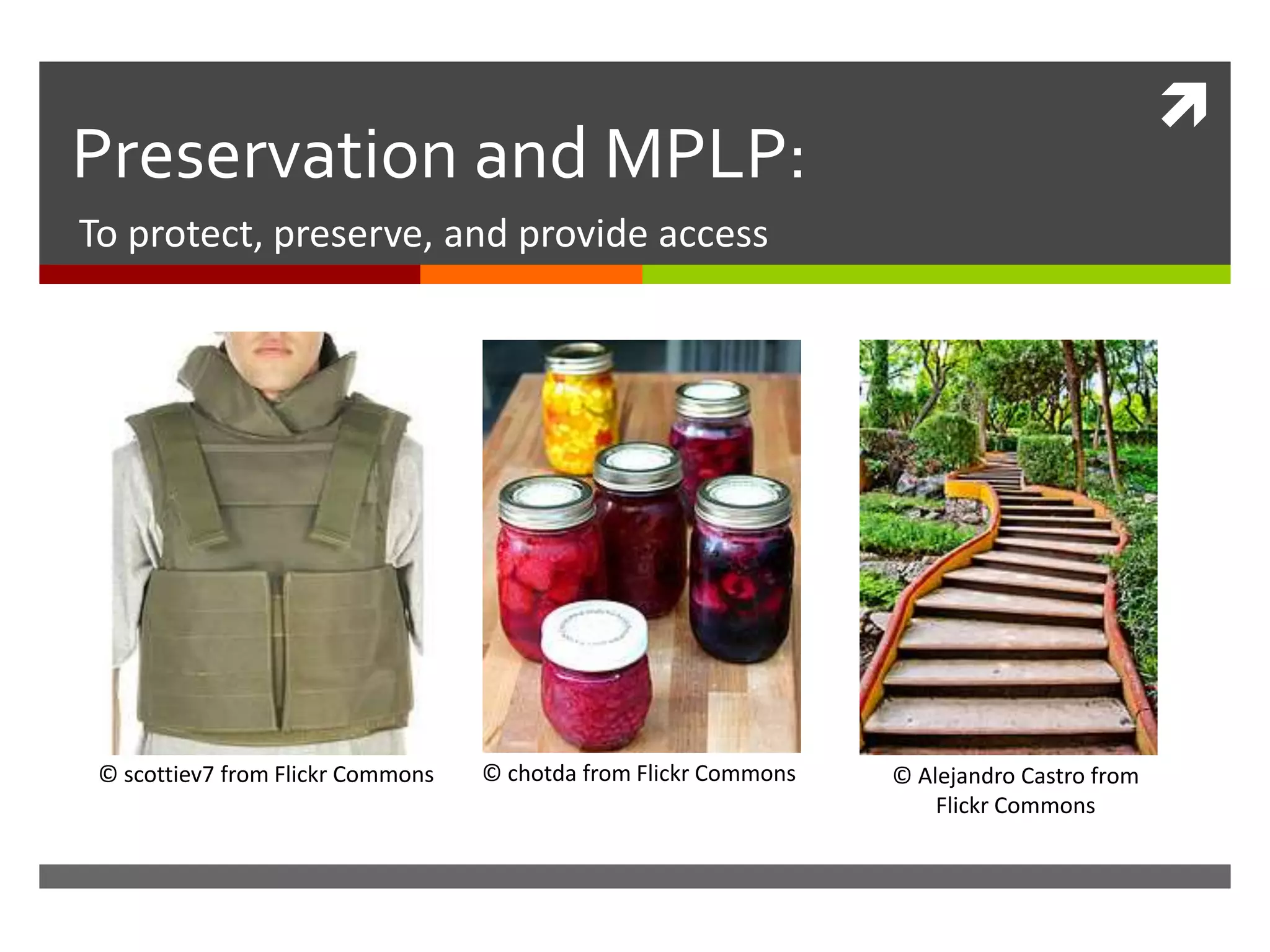 Preservation and MPLP: To protect, preserve and provide access | PPT