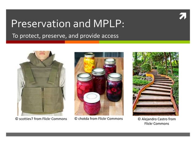 Preservation and MPLP: To protect, preserve and provide access | PPT