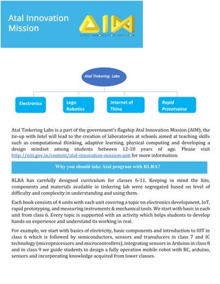 Atal school program robotixlab research academy | PDF
