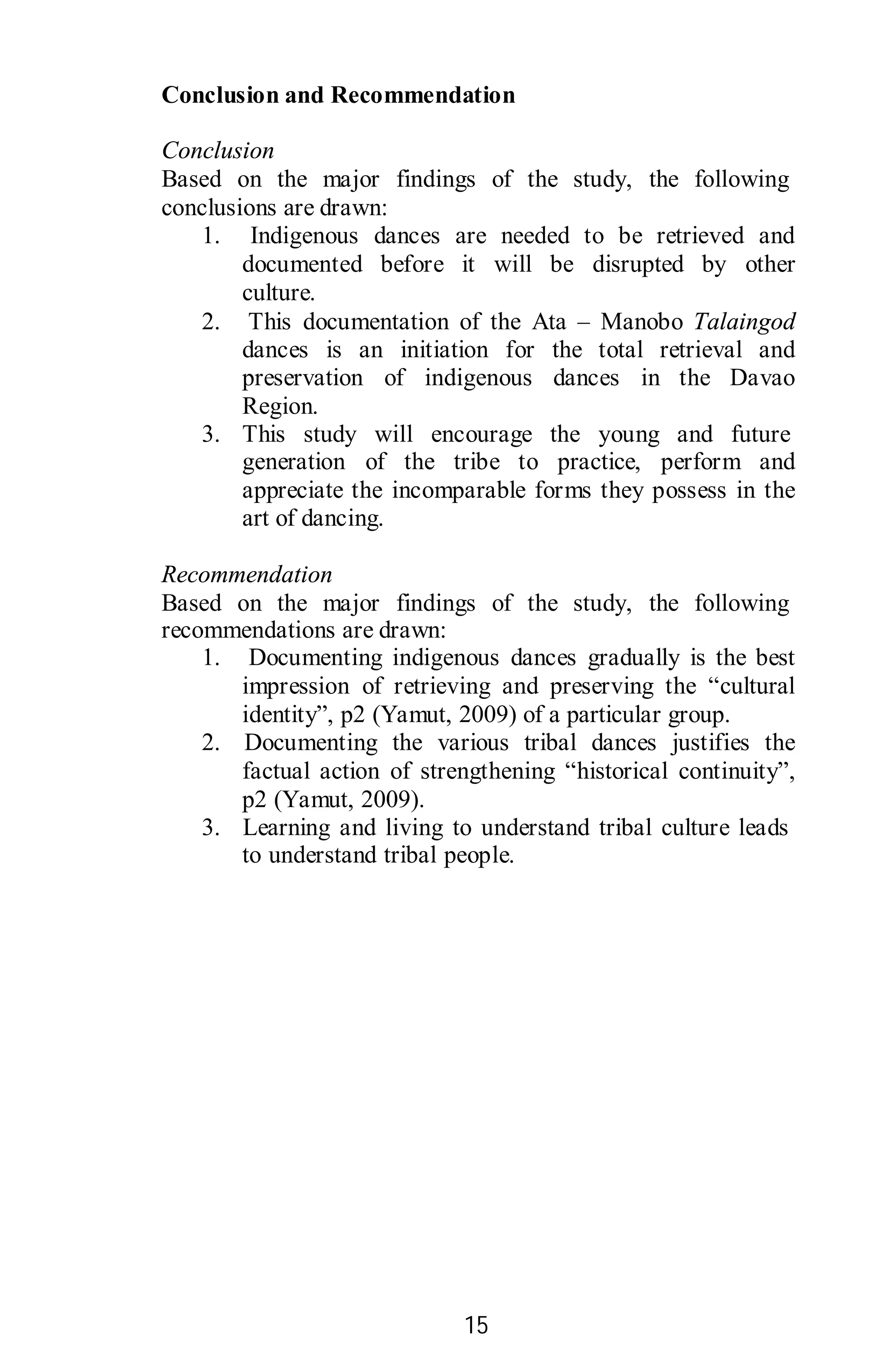 ATA MANOBO DANCES in TALAINGOD, DAVAO DEL NORTE | PDF