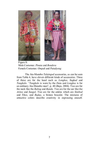 ATA MANOBO DANCES in TALAINGOD, DAVAO DEL NORTE | PDF