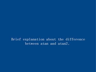 atan2 brief explain | PDF