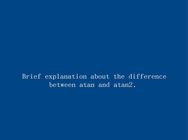 atan2 brief explain | PDF