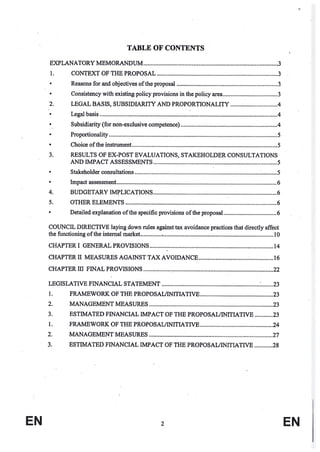Anti-Tax Avoidance Directive | PDF