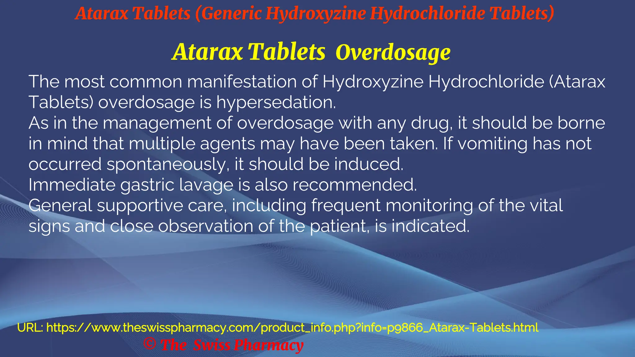 Atarax Tablets (Generic Hydroxyzine Hydrochloride Tablets) | PDF