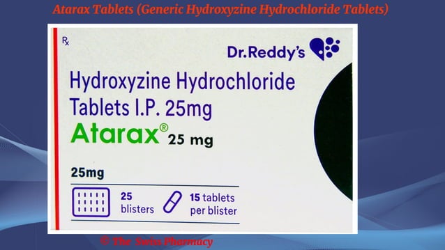 Atarax Tablets (Generic Hydroxyzine Hydrochloride Tablets) | PDF ...
