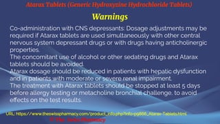 Atarax Tablets (Generic Hydroxyzine Hydrochloride Tablets) | PDF