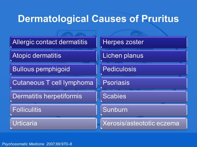 Chronic pruritus - linkages between skin & psyche, current treatment ...